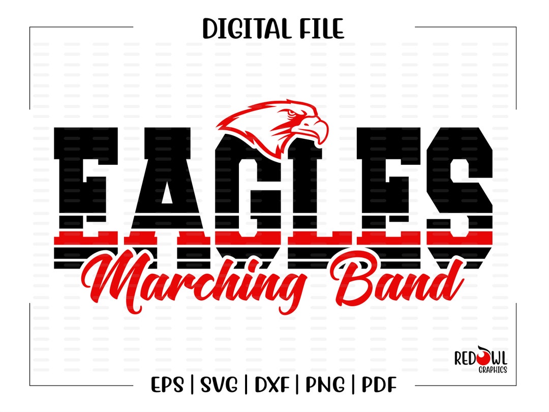 Eagle Band Svg, Band Svg, Eagle, Eagles, Marching Band, Marching, Band ...