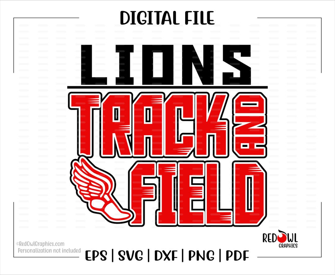 Track Svg, Lions Track Svg, Lion, Lions, Track, Field, Svg, Dxf, Eps ...