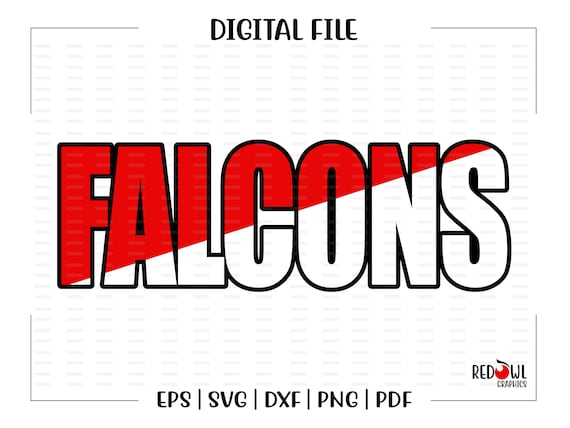 Falcon Svg Falcons Svg Falcon Falcons F Mascot Chevron | Etsy