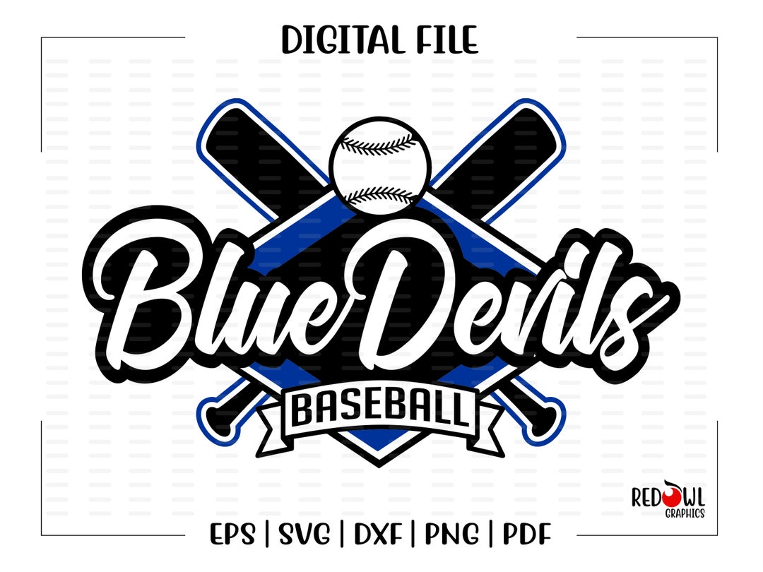 Baseball Svg, Blue Devil Baseball Svg, Blue Devil, Devil, Baseball, Svg ...