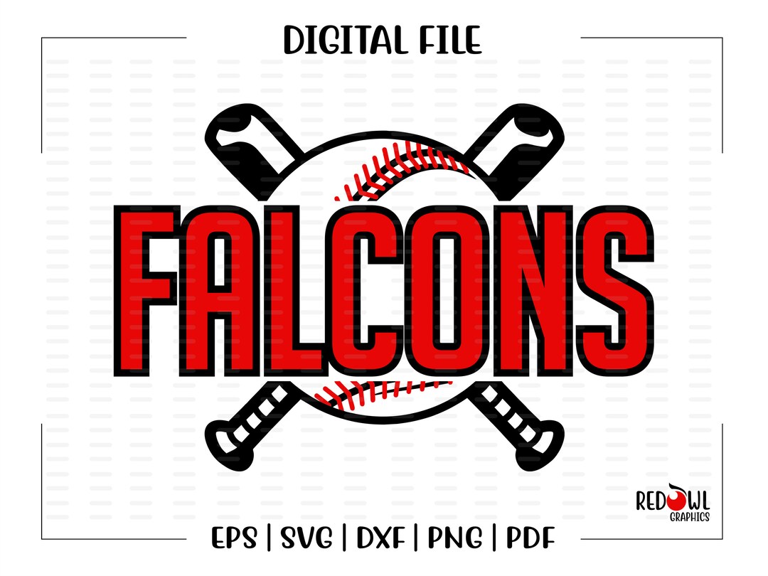 Baseball Svg Softball Svg Falcon Falcons Baseball - Etsy