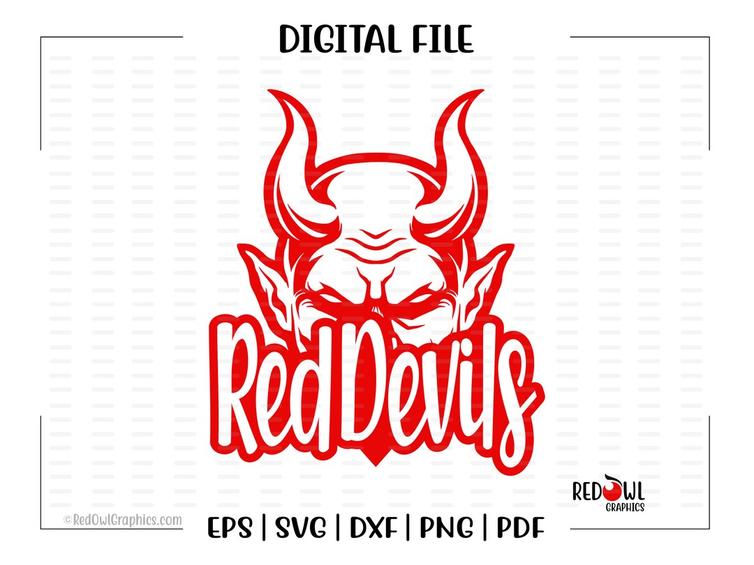 Red Devil Svg, Devils Svg, Red Devil, Red Devils, Devil, Svg, Dxf, Eps ...