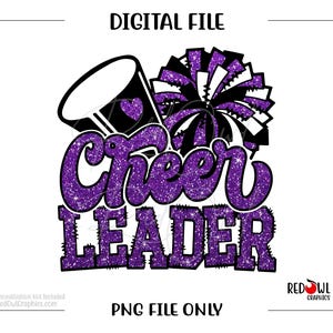 Cheerleader Png, Cheer Png, Cheerleading Png, Purple, Glitter, Sparkle ...