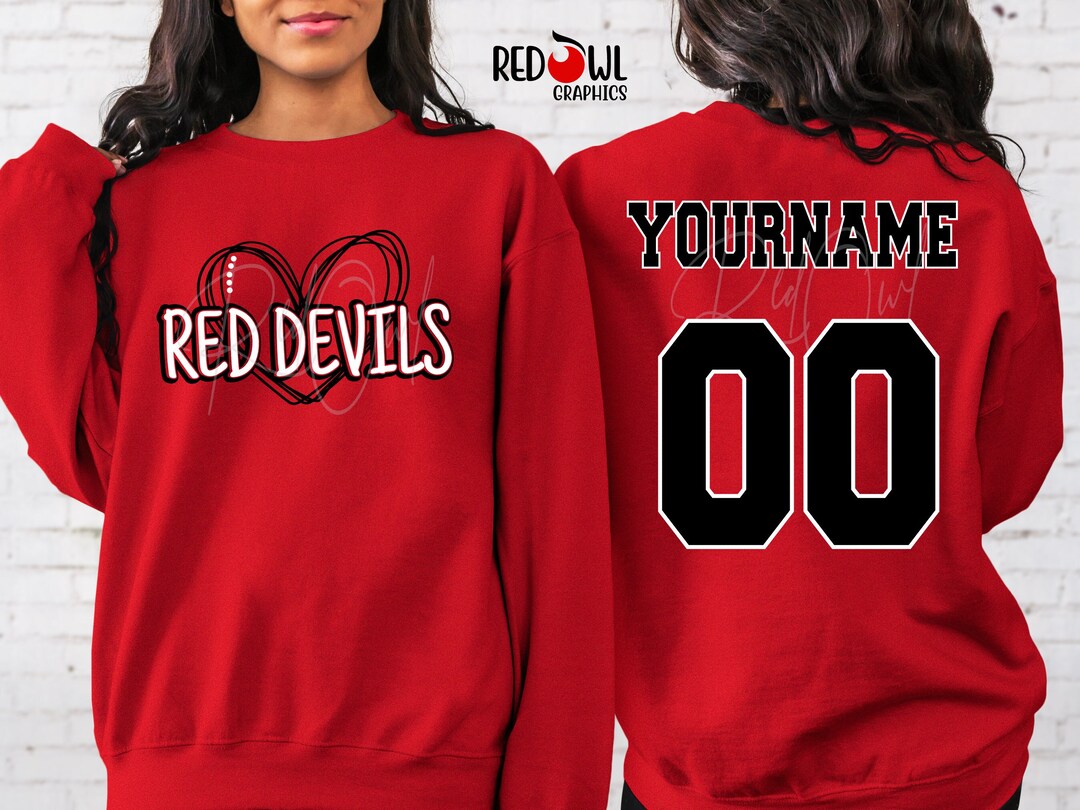 Red Devil Shirt, Red Devils T-shirt, Leopard, Cheetah, T-shirt ...