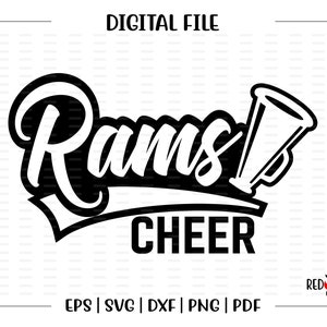 Cheer Mom Svg, Cheer Svg, Ram, Rams, Cheer, Cheerleader, Svg, Dxf, Eps ...