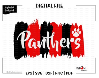Panthers SVG Dxf Eps and Png Digital Cut File - Etsy