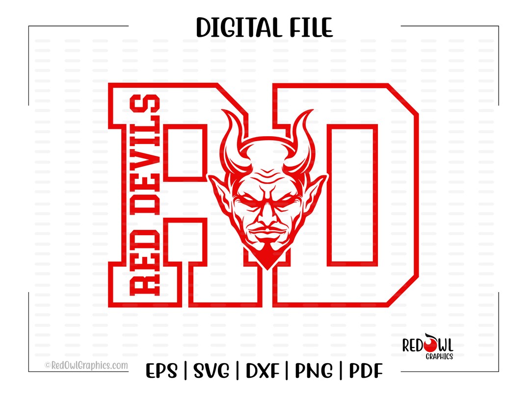Red Devil Svg, Devils Svg, Red Devil, Red Devils, Devil, Svg, Dxf, Eps ...