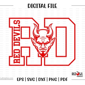 Red Devil Svg, Devils Svg, Red Devil, Red Devils, Devil, Svg, Dxf, Eps, Png, Pdf, Sublimation ...