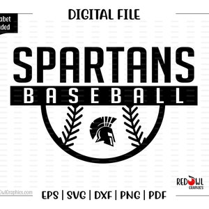 Baseball Svg, Spartan Baseball Svg, Spartan, Spartans, Baseball, Svg ...
