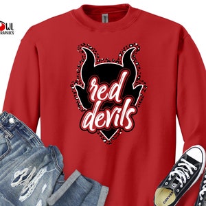 Red Devil Shirt, Red Devils T-shirt, Leopard, Cheetah, T-shirt ...