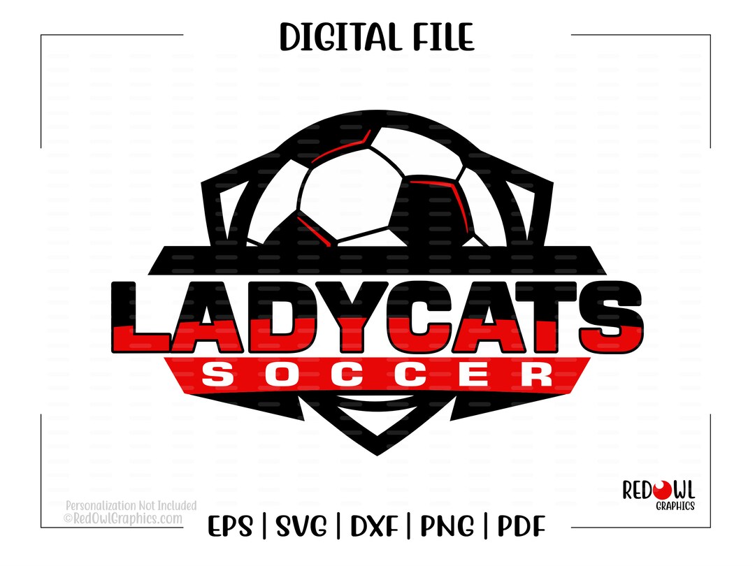 Softball Svg, Ladycats Soccer Svg, Lady, Cat, Cats, Ladycat, Soccer ...