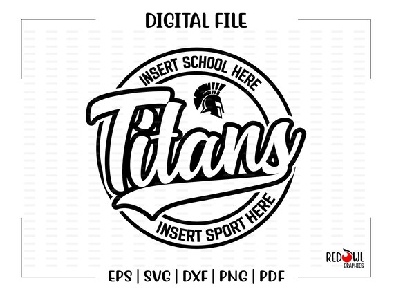 Titans Baseball Logo Vector