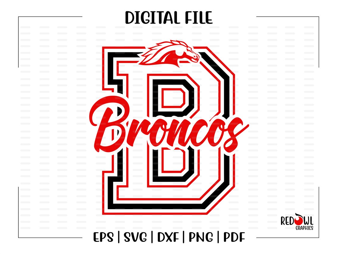 Bronco Svg Broncos Svg Bronco Broncos Clipart Design - Etsy