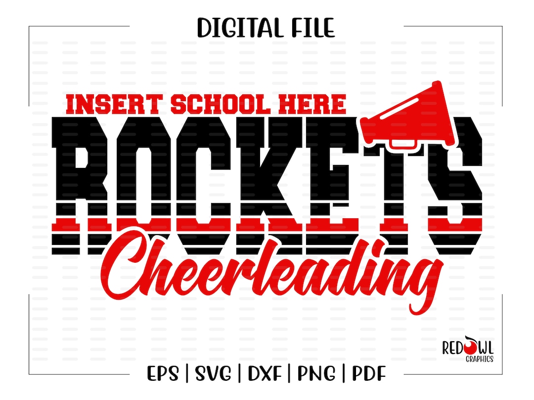 Cheerleader Svg, Cheerleading Svg, Rocket, Rockets, Cheer, Cheerleader ...