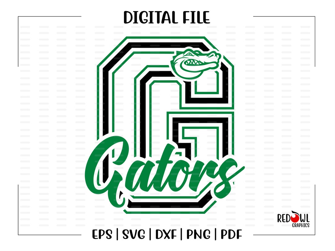Gator Svg, Gators Svg, Gator, Gators, G, Clipart, Mascot, Chevron, Htv ...