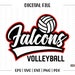 Volleyball Svg, Falcon Volleyball Svg, Falcon, Falcons, Volleyball, Svg ...