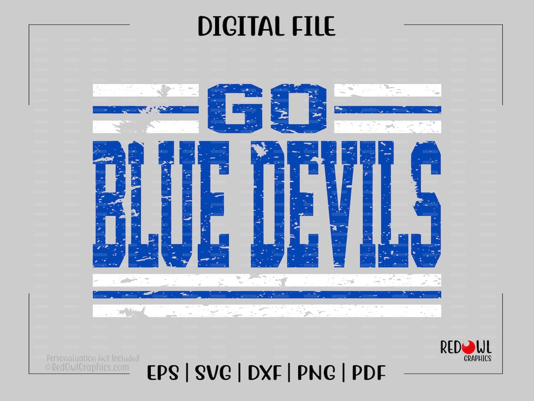 Blue Devil Svg, Devils Svg, Blue Devil, Go Blue Devils, Devil ...
