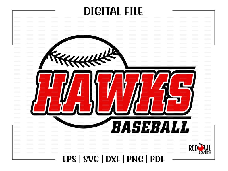 Baseball Svg Hawk Svg Baseball Hawks Baseball Hawk Hawks | Etsy