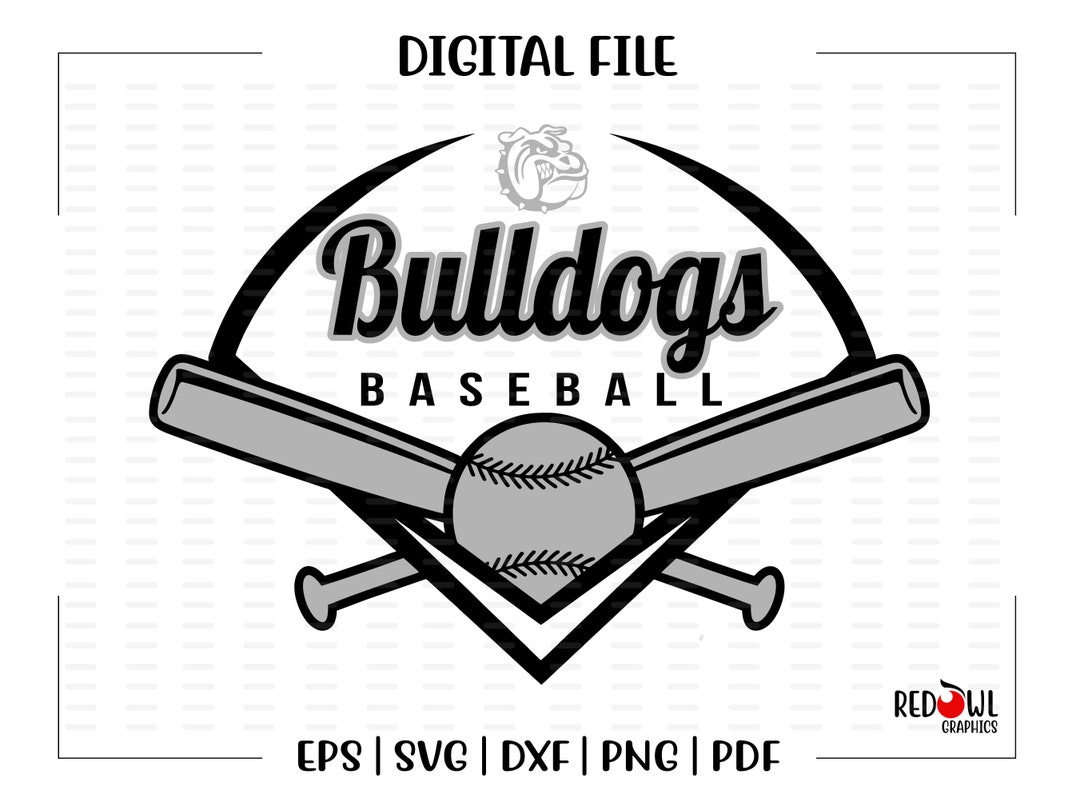 Baseball Svg, Bulldog Baseball Svg, Bulldog, Bulldogs, Baseball, Svg ...