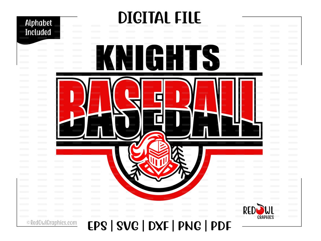 Baseball Svg, Knight Baseball Svg, Knight, Knights, Baseball, Svg, Dxf ...