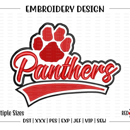 Panther Head Machine Embroidery Design - Etsy