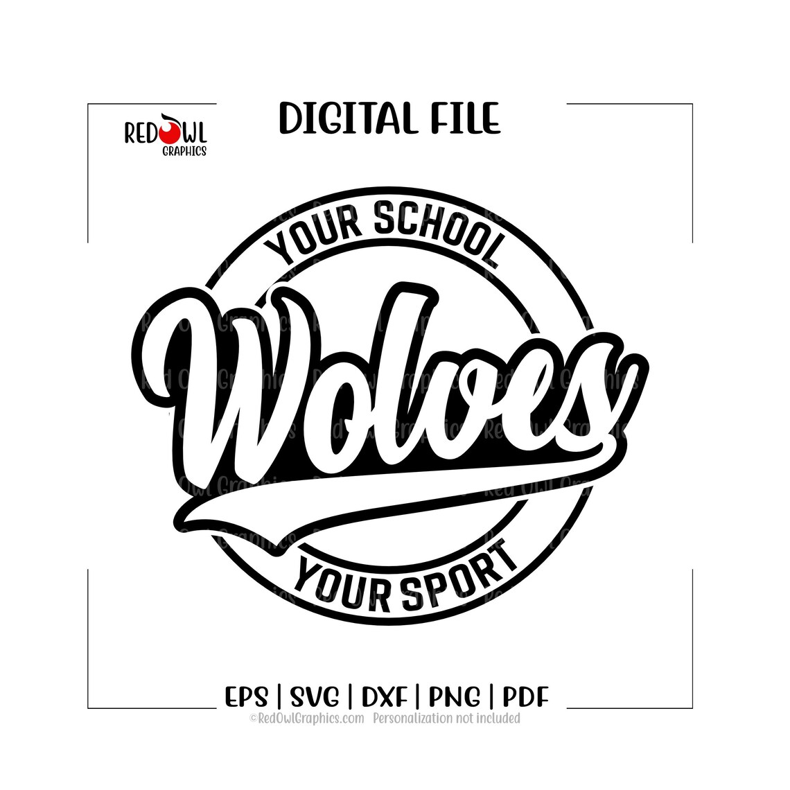Wolves Svg, Wolves, Wolf, Mascot, School, Svg, Dxf, Eps, Png, Pdf ...