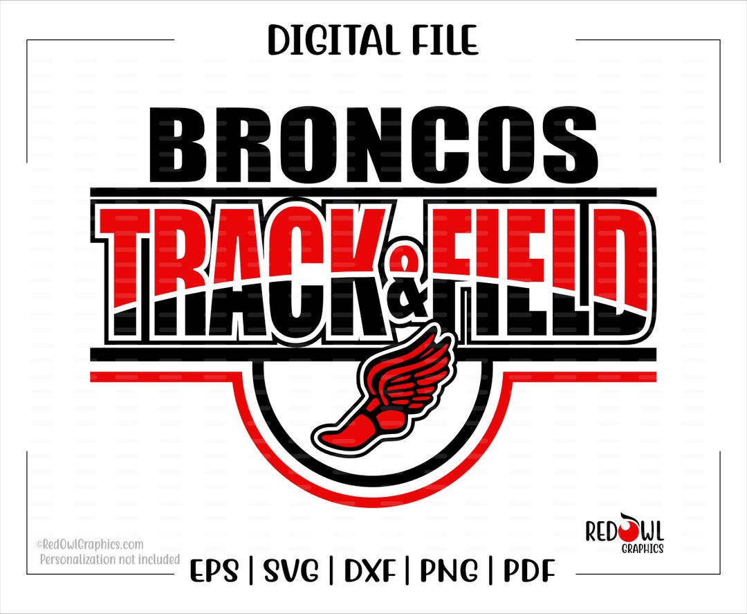 Track Svg, Bronco Track Svg, Bronco, Broncos, Track, Svg, Dxf, Eps, Png ...
