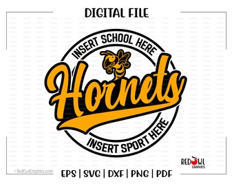 Hornets SVG Dxf Eps and Png Digital Cut File - Etsy
