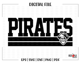 Let's Go Pirates Mascot SVG Digital Cut File PNG - Etsy