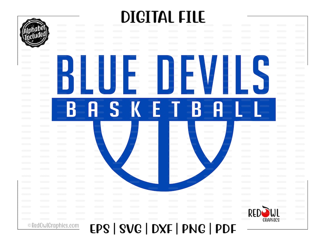 Blue Devil Basketball Svg, Blue Devil Svg, Basketball Svg, Blue Devil ...