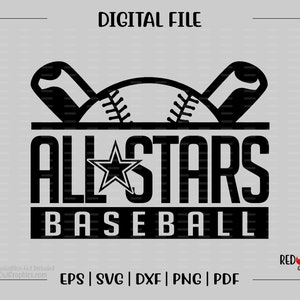 All Star Svg, All-star Svg, Baseball Svg, Baseball, All Stars, All ...