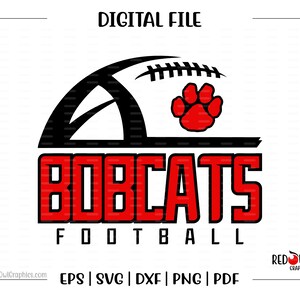 Bobcat Football Svg, Football Svg, Bobcat, Bobcats, Bobcats Football ...