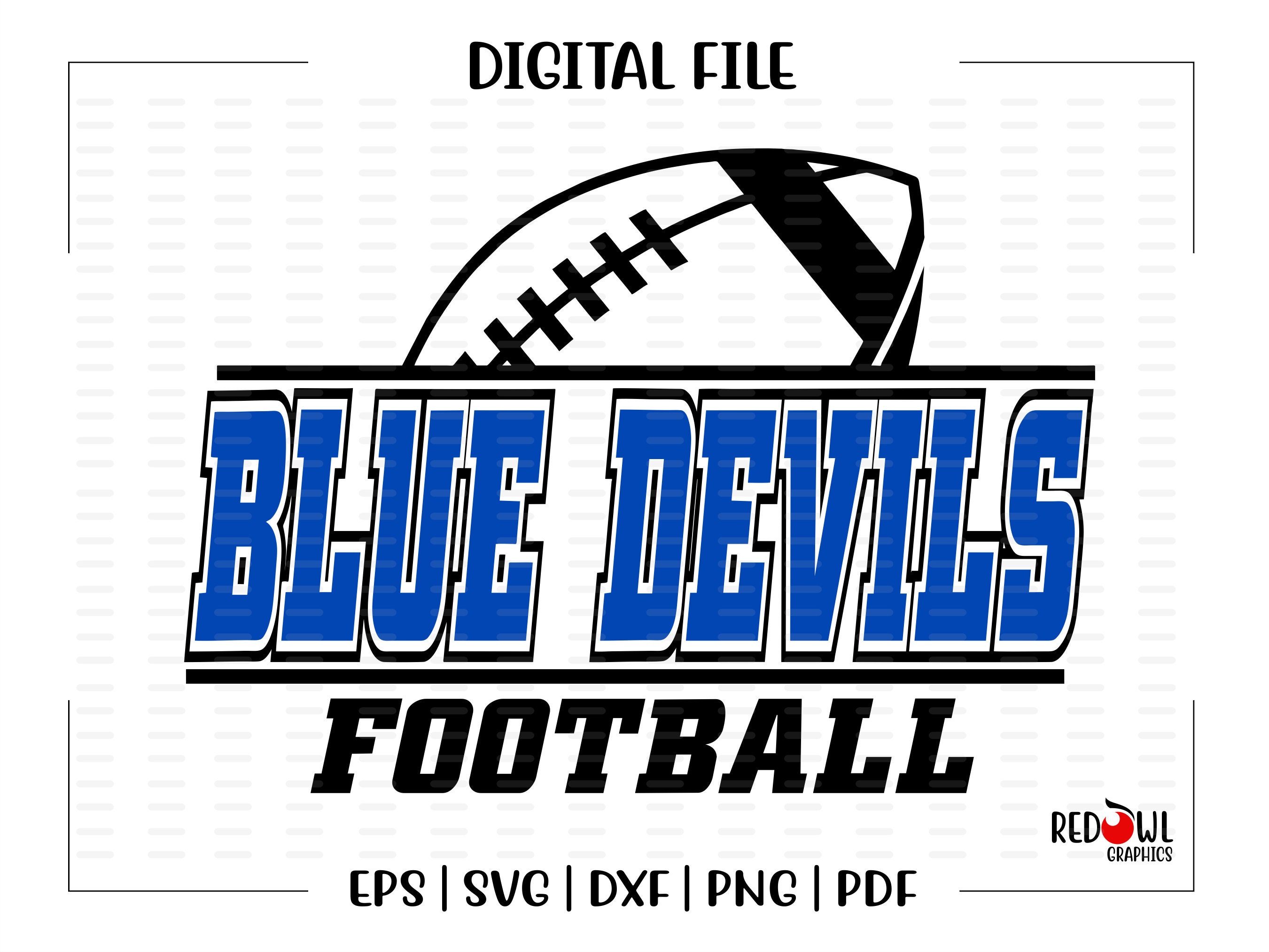 Football Svg Blue Devil Svg Blue Devil Football Devil Blue - Etsy Australia
