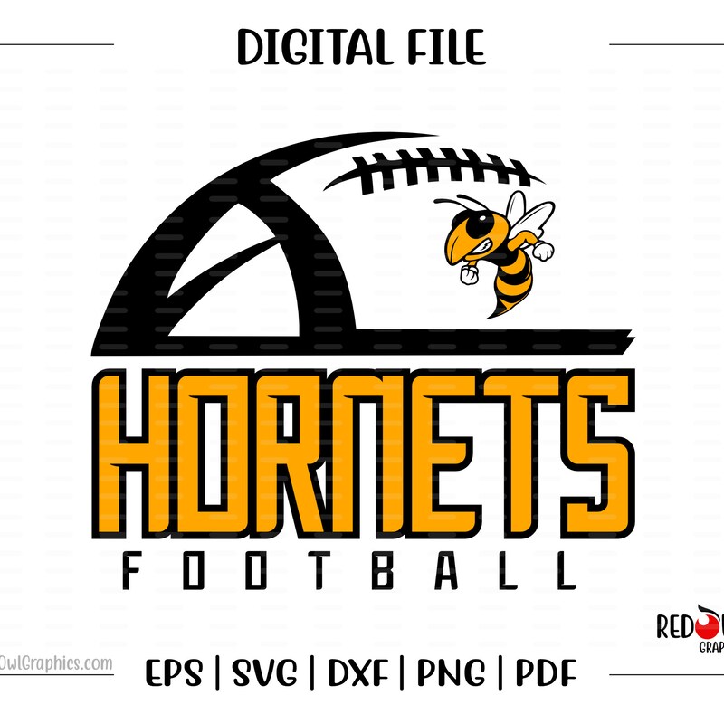 Hornets Football Svg - Etsy