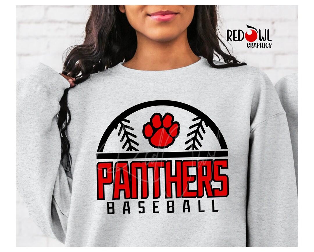 Baseball Shirt, Panther Shirt, Panther, Baseball, T-shirt, Sweatshirt ...
