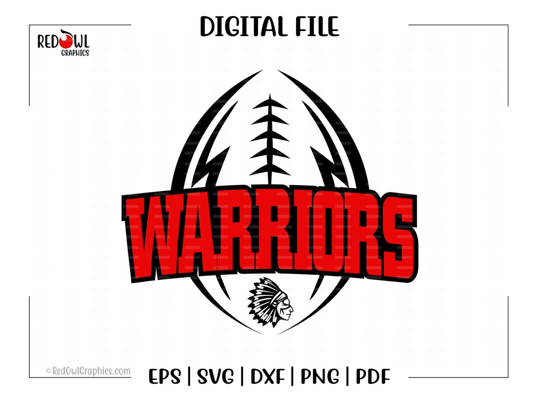 Football Svg, Warrior Football Svg, Warrior, Warriors, Football, Svg ...