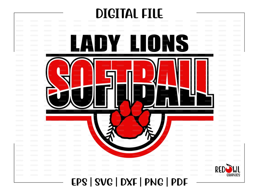 Lions Softball Svg, Softball Svg, Lion, Lions, Softball, Svg, Dxf, Eps ...