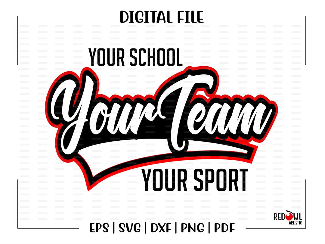 Custom, Personalized, School Svg, Team Svg, Sport Svg, School, Team ...