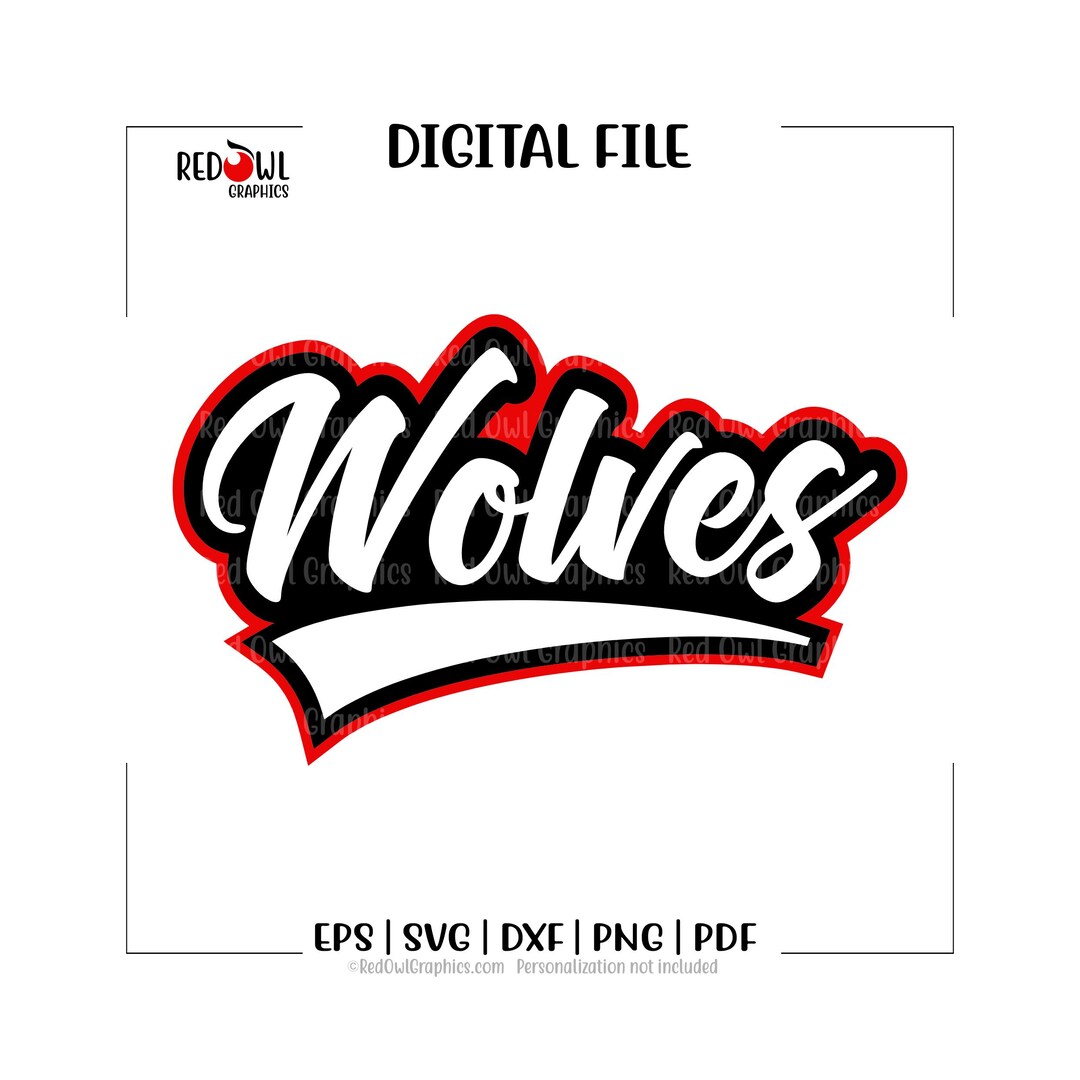 Wolves Svg, Wolf, Team Mascot, School, Teacher, Coach, Mom, Dad, Svg ...