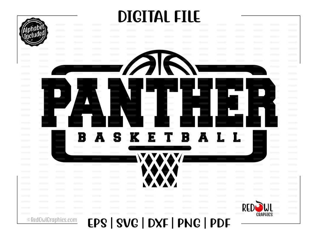 Basketball Svg, Panther Basketball Svg, Panther, Panthers, Basketball ...