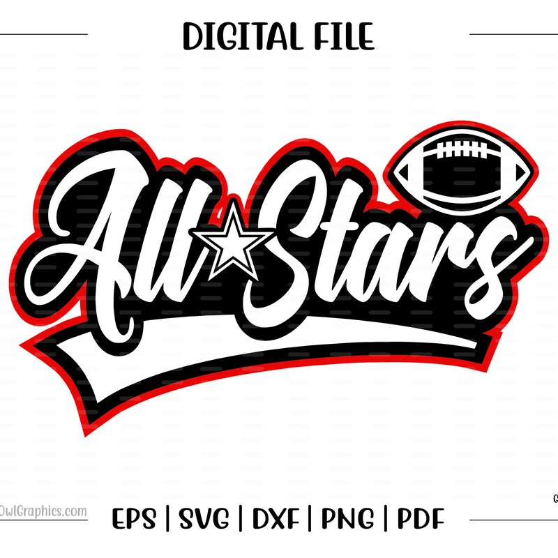 All Star Football Players - Etsy