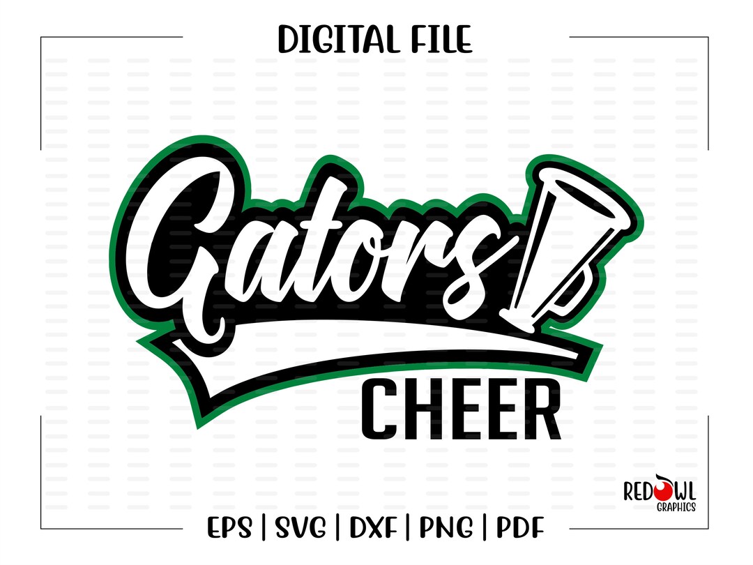 Cheer Svg, Gator Cheer Svg, Gator, Gators, Cheer, Cheerleader ...