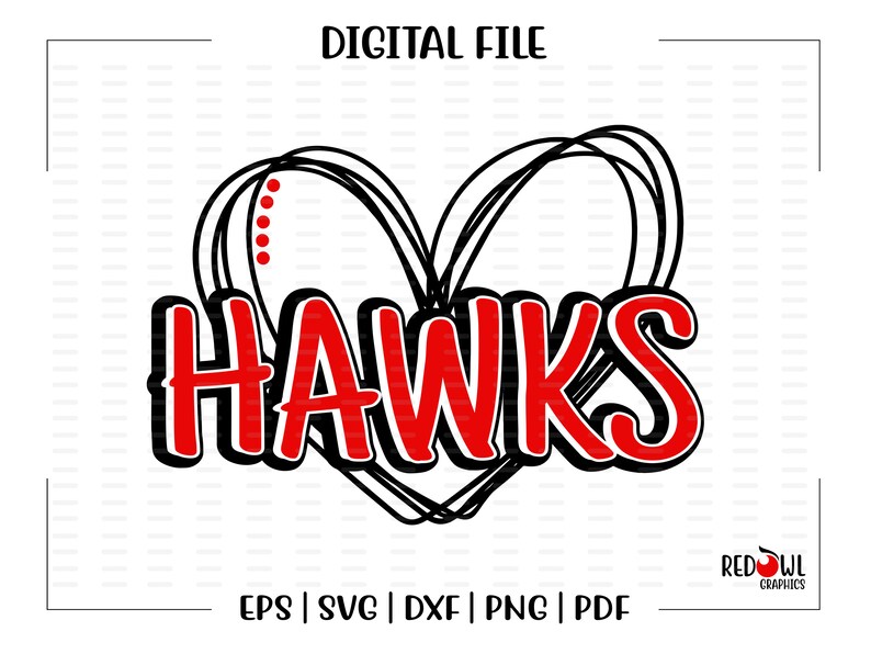 Hawk Svg Hawks Svg Hawk Hawks Svg Dxf Eps Png Pdf | Etsy