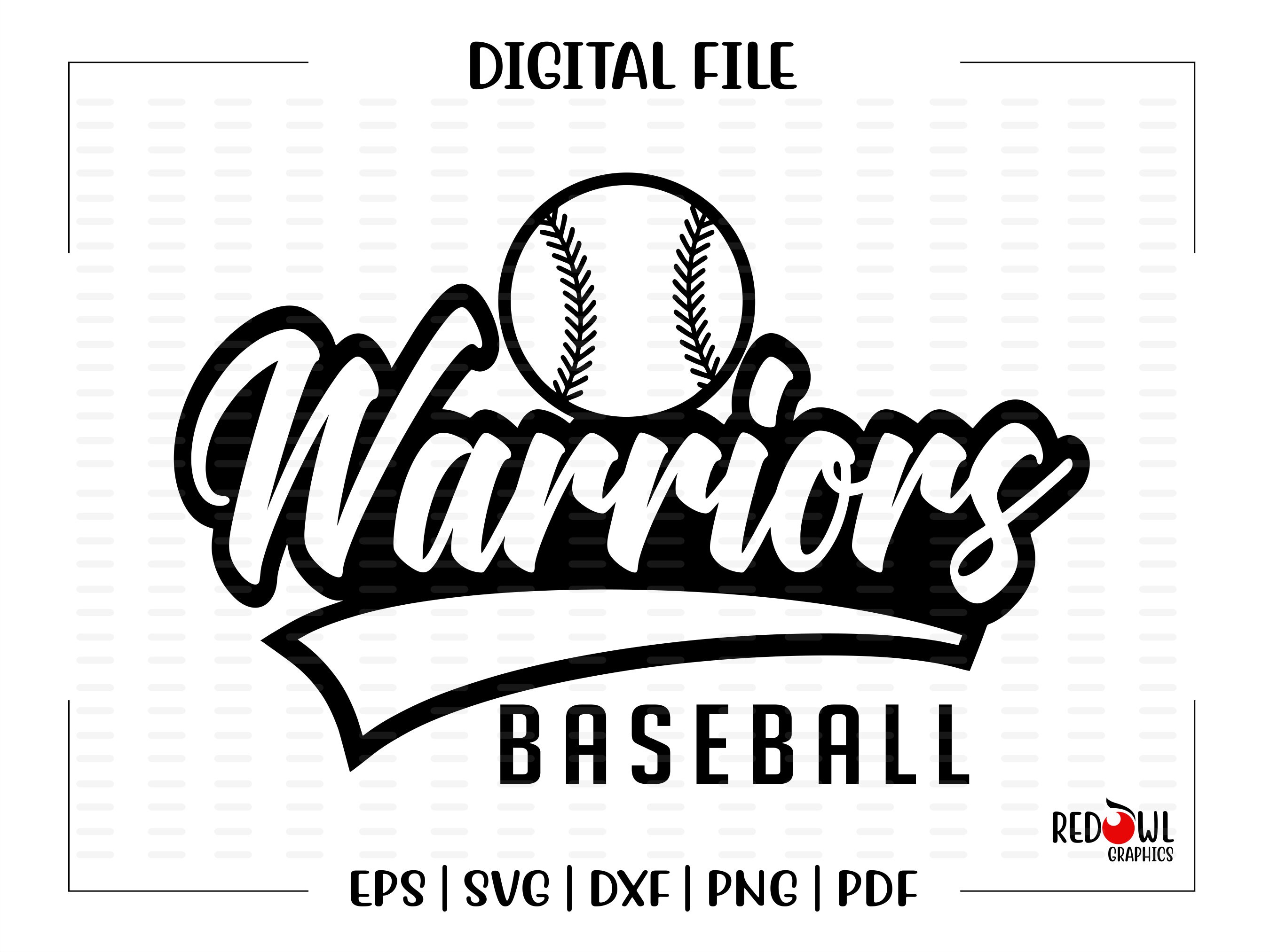 Baseball svg Warrior Baseball svg Warrior Warriors | Etsy España