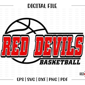 Basketball Svg, Red Devil Basketball, Red Devil, Devil, Basketball, Svg ...