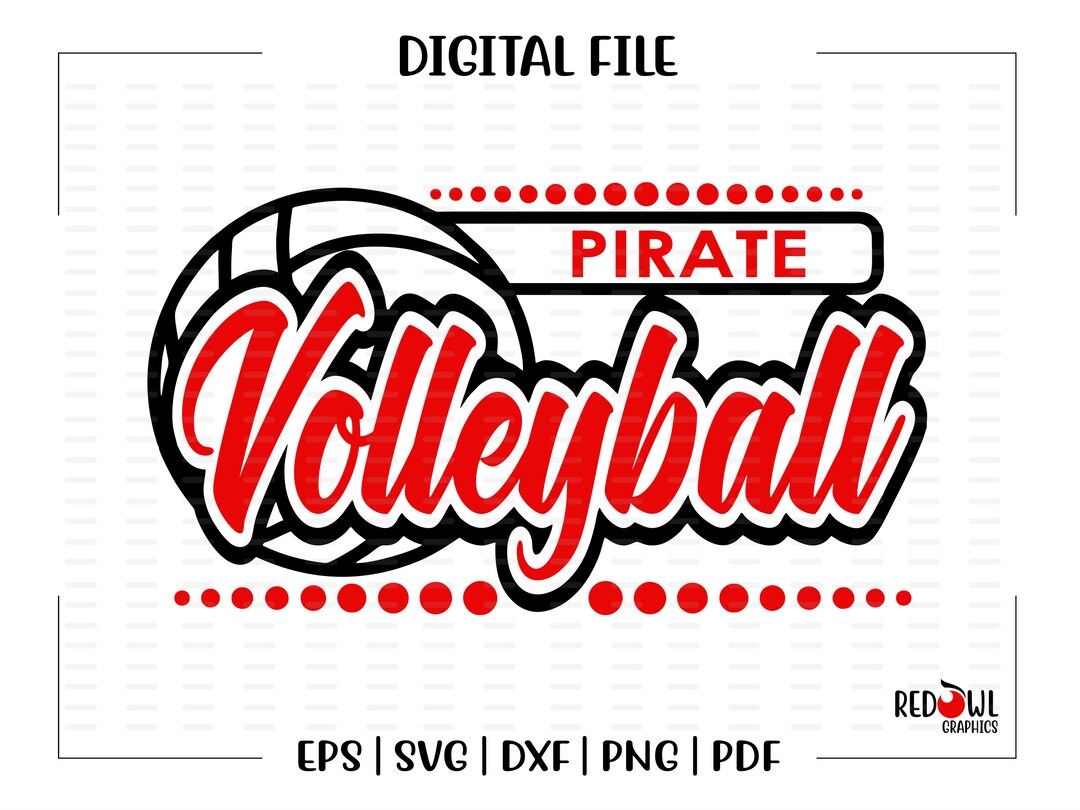 Volleyball Svg, Pirate Volleyball Svg, Pirate, Pirates, Volleyball, Svg ...