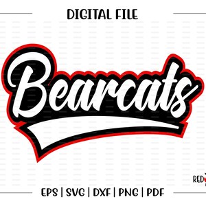 Bearcat Svg Bearcats Svg Bearcat Bearcats Mascot School | Etsy