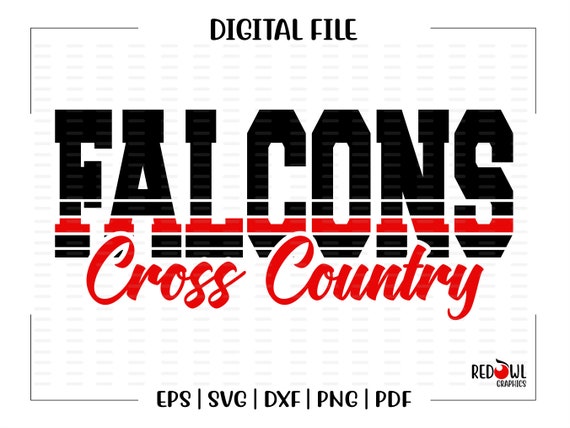 Cross Country Svg Falcon Falcons Cross Country XC CC - Etsy