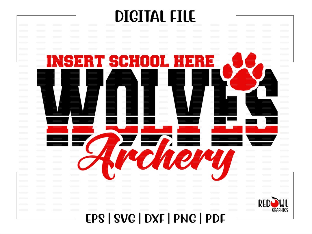 Archery Svg, Wolves Archery, Wolves, Wolf, Archery, Svg, Dxf, Eps, Png ...