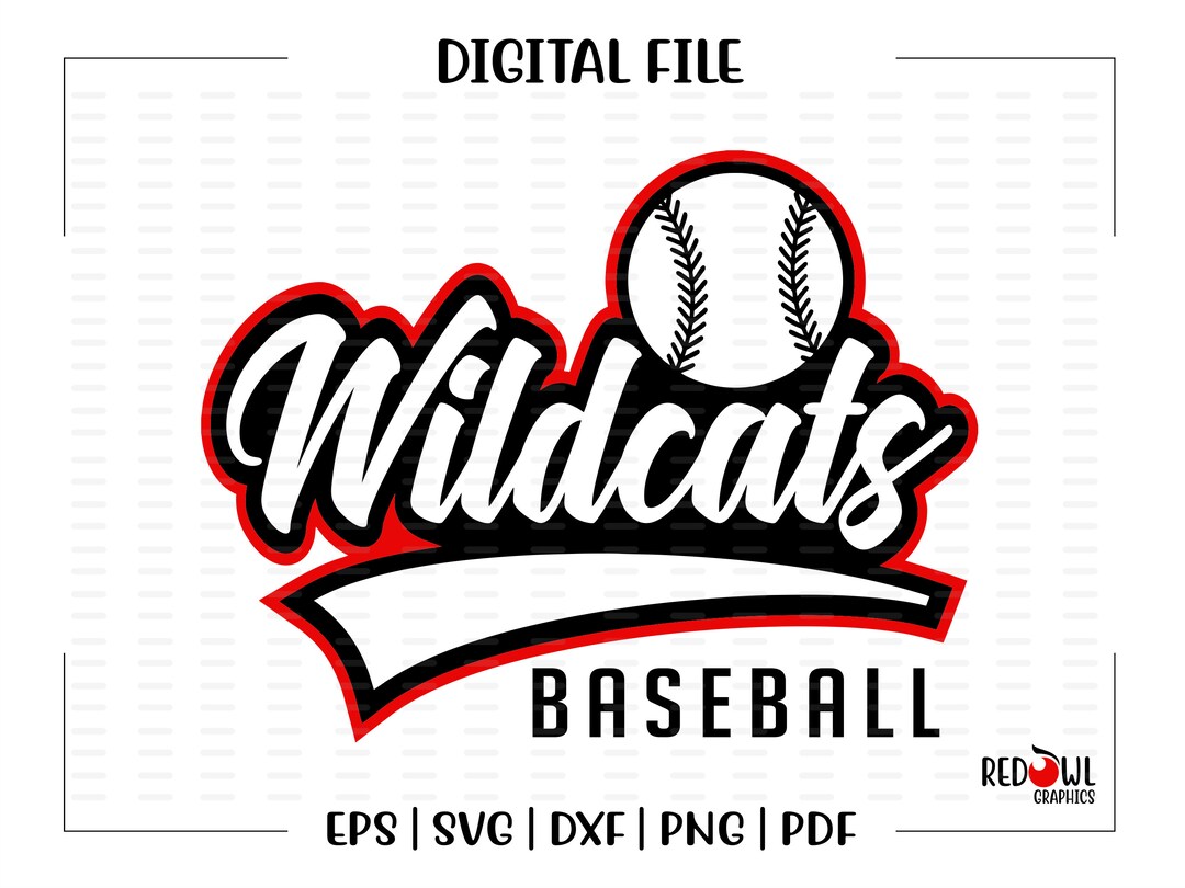 Baseball Svg, Wildcat Baseball Svg, Wildcat, Wildcats, Baseball, Svg ...